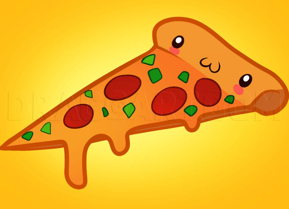 20 Easy Pizza Drawing Ideas - How to Draw a Pizza