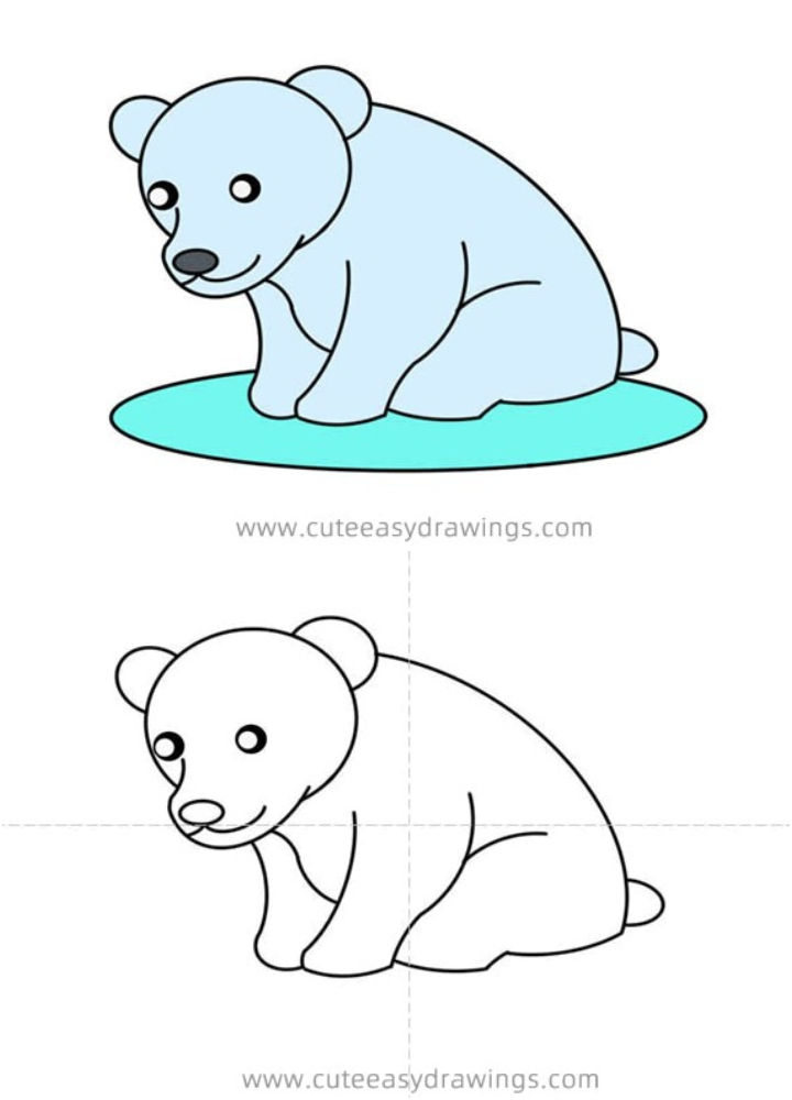 25 Easy Polar Bear Drawing Ideas - How to Draw