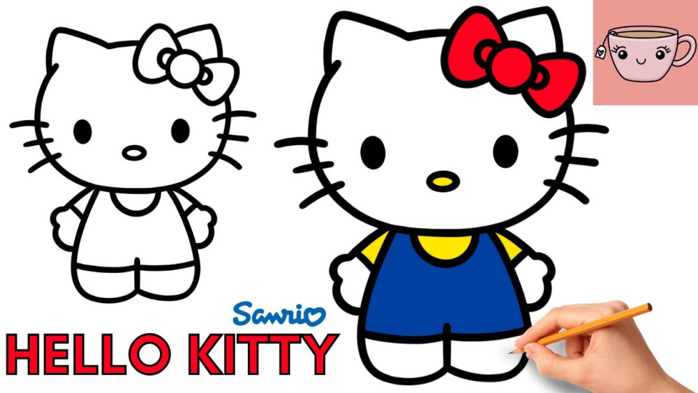 25 Easy Hello Kitty Drawing Ideas - Draw Hello Kitty