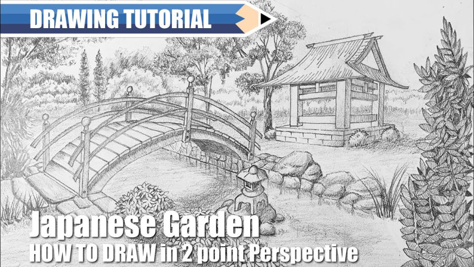 20 Easy Garden Drawing Ideas - How to Draw a Garden