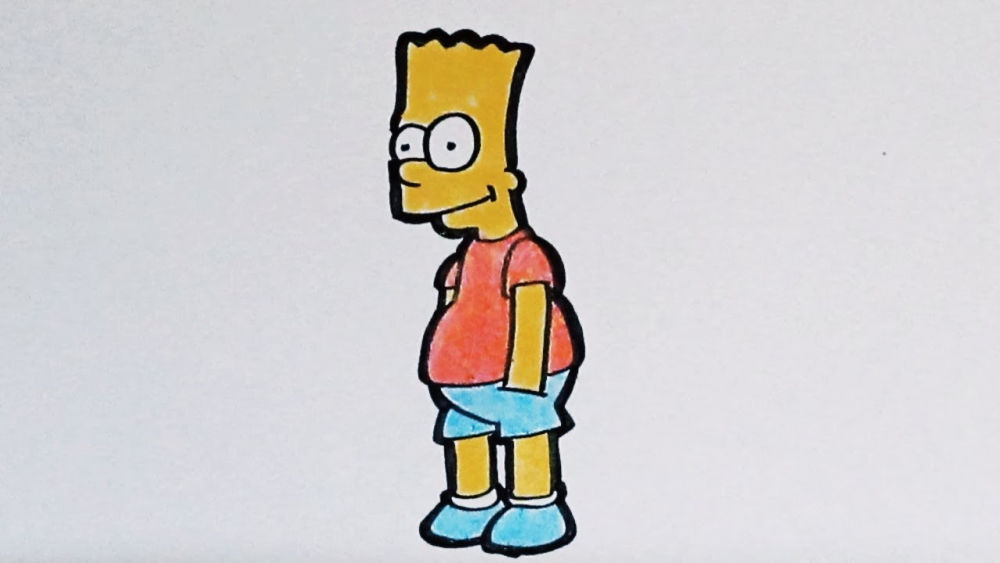 25 Easy Bart Simpson Drawing Ideas - How to Draw