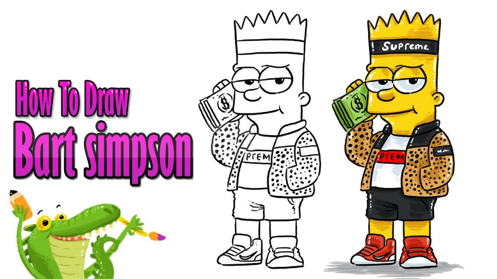 25 Easy Bart Simpson Drawing Ideas - How to Draw