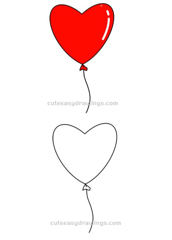 25 Easy Balloon Drawing Ideas - How to Draw Balloons
