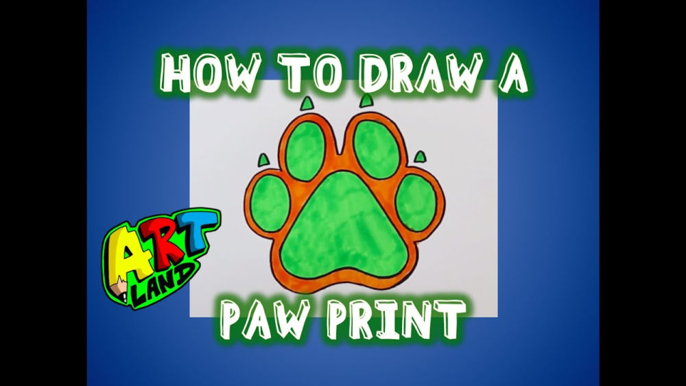 25 Easy Paw Print Drawing Ideas - How to Draw