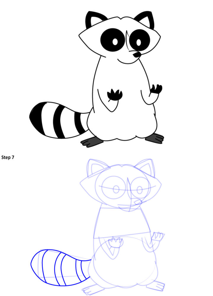 25 Easy Raccoon Drawing Ideas - How to Draw a Raccoon