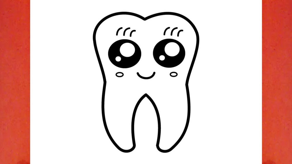 20 Easy Tooth Drawing Ideas - How to Draw a Tooth