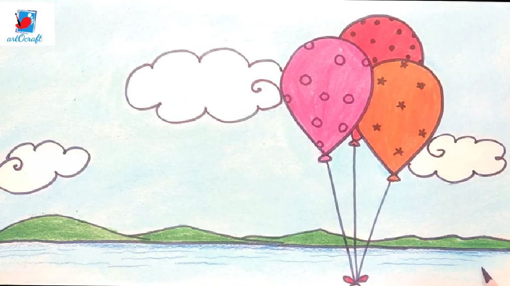 25 Easy Balloon Drawing Ideas - How to Draw Balloons