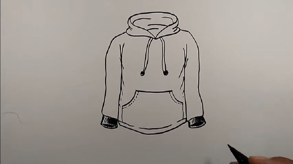 25 Easy Hoodie Drawing Ideas - How to Draw a Hoodie