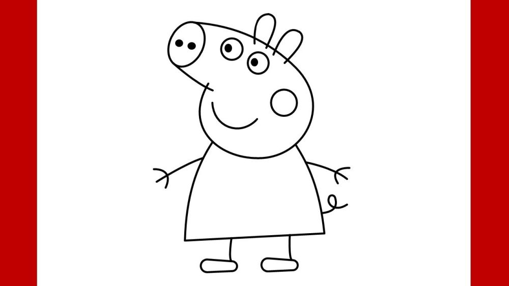 25 Easy Peppa Pig Drawing Ideas - Draw Peppa Pig