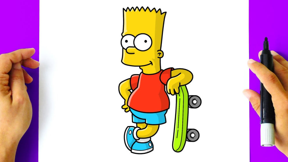 25 Easy Bart Simpson Drawing Ideas - How to Draw