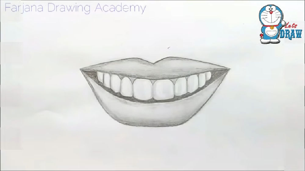 25 Easy Smile Drawing Ideas - Smile Drawing Reference