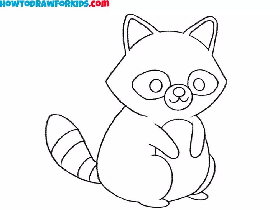 25 Easy Raccoon Drawing Ideas - How to Draw a Raccoon
