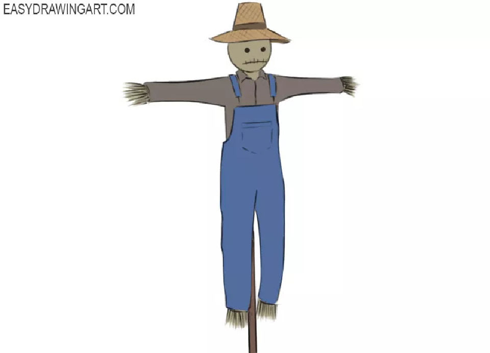 25 Easy Scarecrow Drawing Ideas - How to Draw a Scarecrow