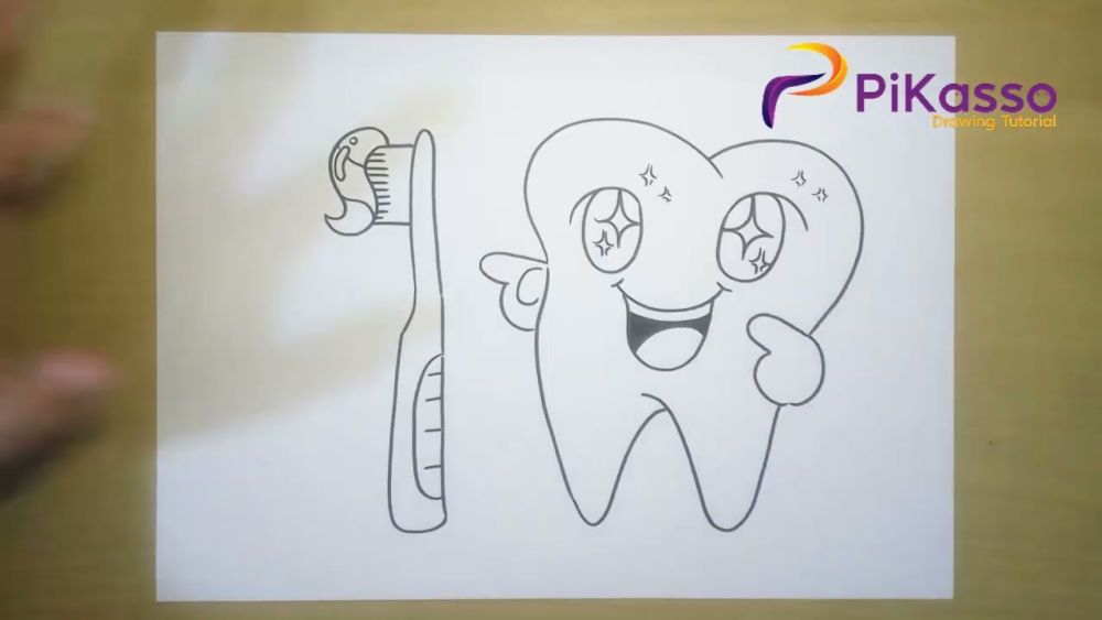 20 Easy Tooth Drawing Ideas - How to Draw a Tooth