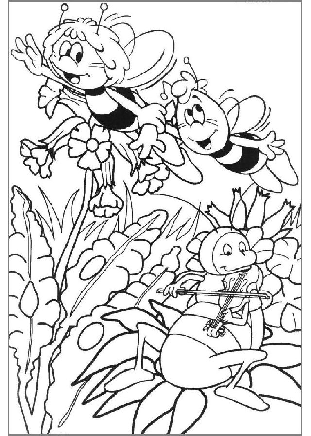 25 Free Bee Coloring Pages for Kids and Adults