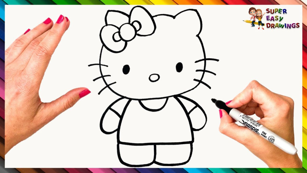 25 Easy Hello Kitty Drawing Ideas - Draw Hello Kitty
