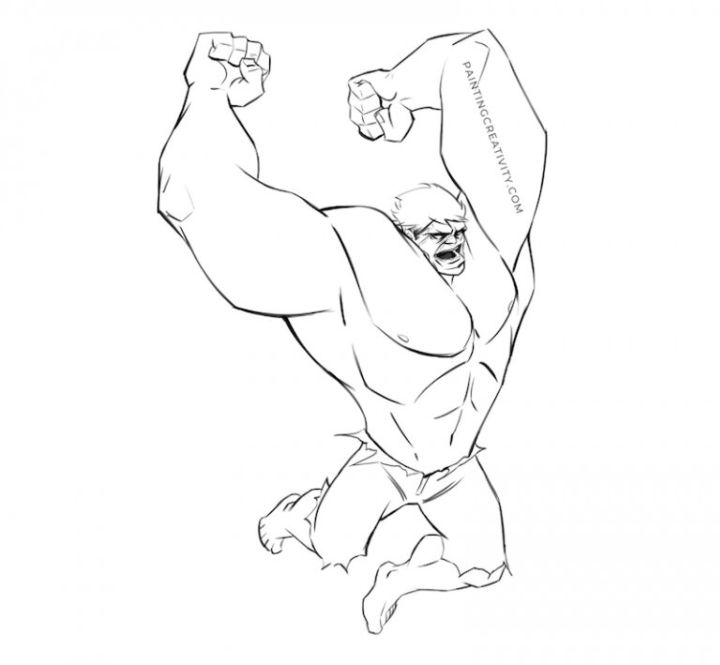 25 Easy Hulk Drawing Ideas - How to Draw the Hulk