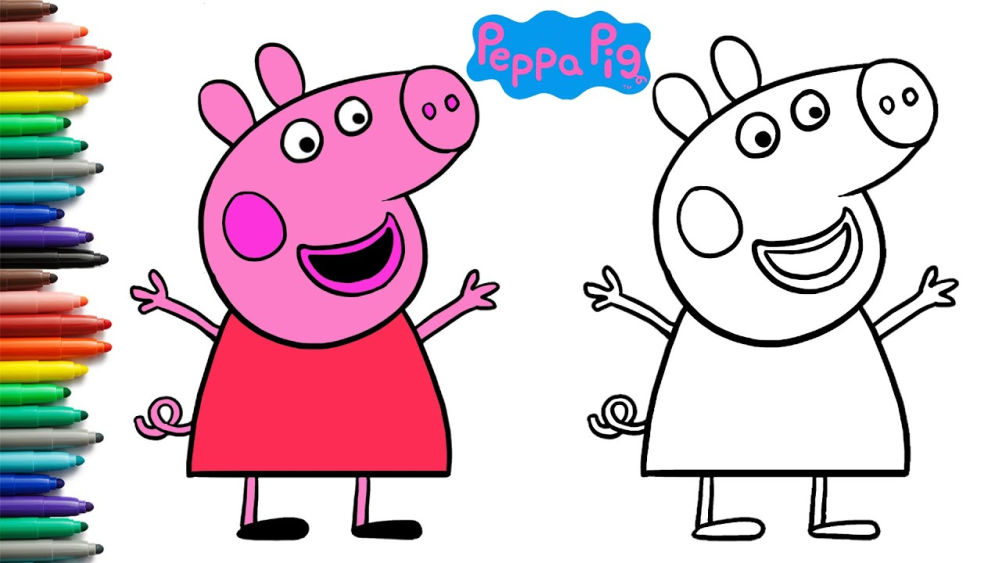 25 Easy Peppa Pig Drawing Ideas - Draw Peppa Pig