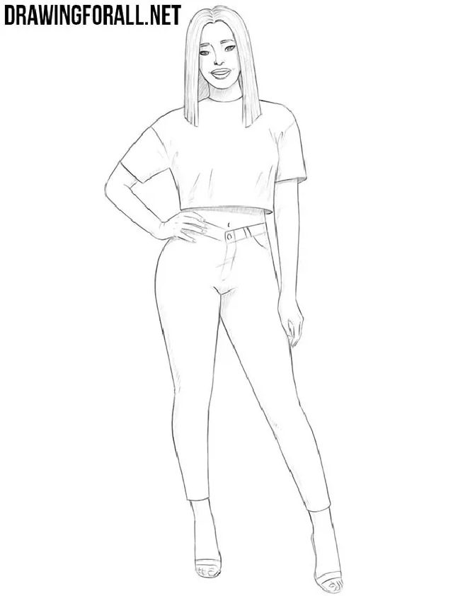 20 Easy Woman Drawing Ideas - How to Draw a Woman