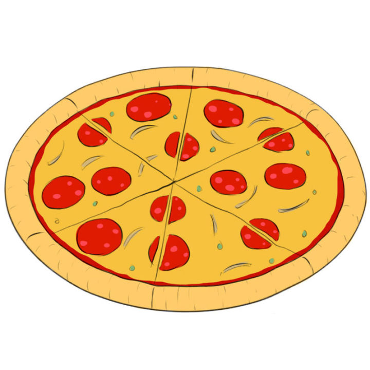 20 Easy Pizza Drawing Ideas - How to Draw a Pizza