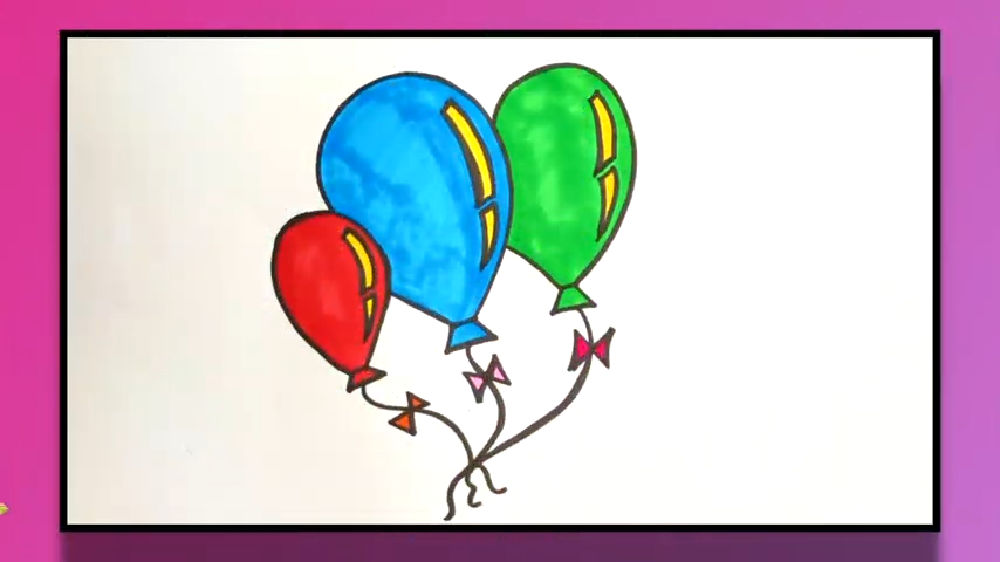 25 Easy Balloon Drawing Ideas - How to Draw Balloons