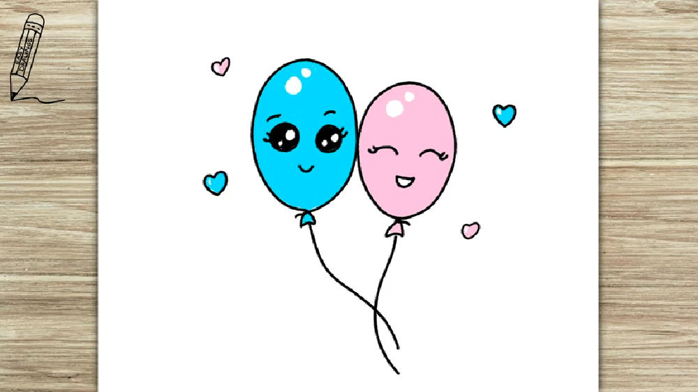 25 Easy Balloon Drawing Ideas - How to Draw Balloons