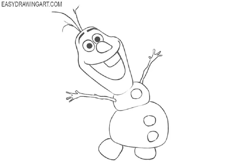 25 Easy Olaf Drawing Ideas - How to Draw Olaf