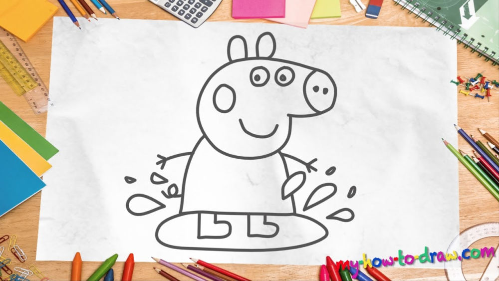 25 Easy Peppa Pig Drawing Ideas - Draw Peppa Pig