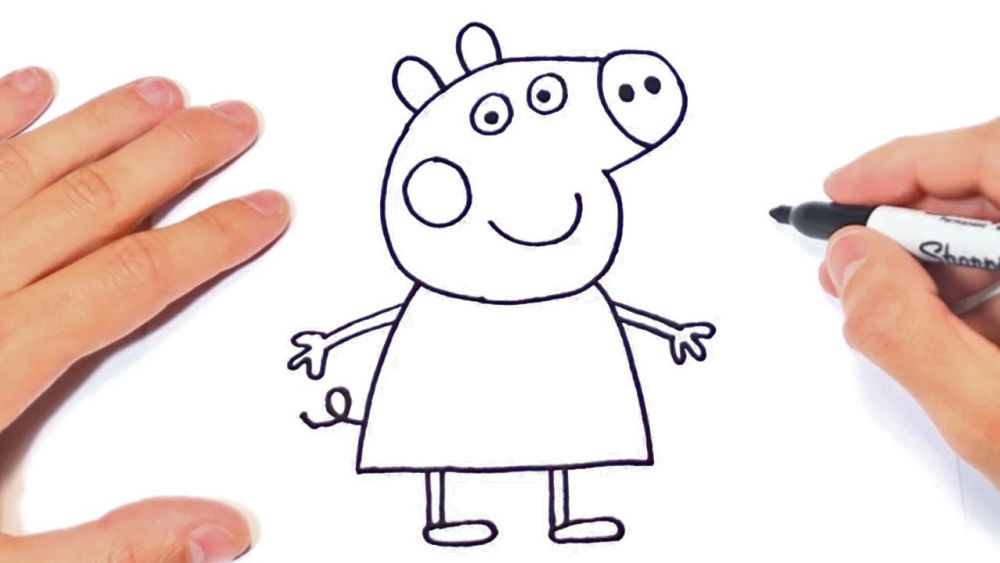 25 Easy Peppa Pig Drawing Ideas - Draw Peppa Pig