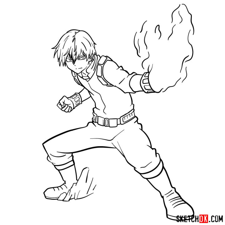 25 Easy Todoroki Drawing Ideas - How to Draw Todoroki