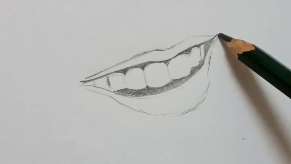 25 Easy Smile Drawing Ideas - Smile Drawing Reference