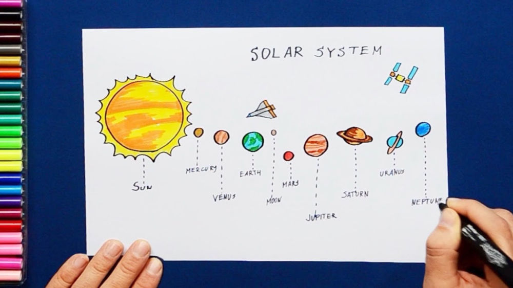20 Easy Solar System Drawing Ideas - How to Draw