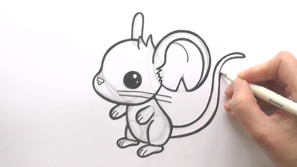 25 Easy Mouse Drawing Ideas - How to Draw a Mouse