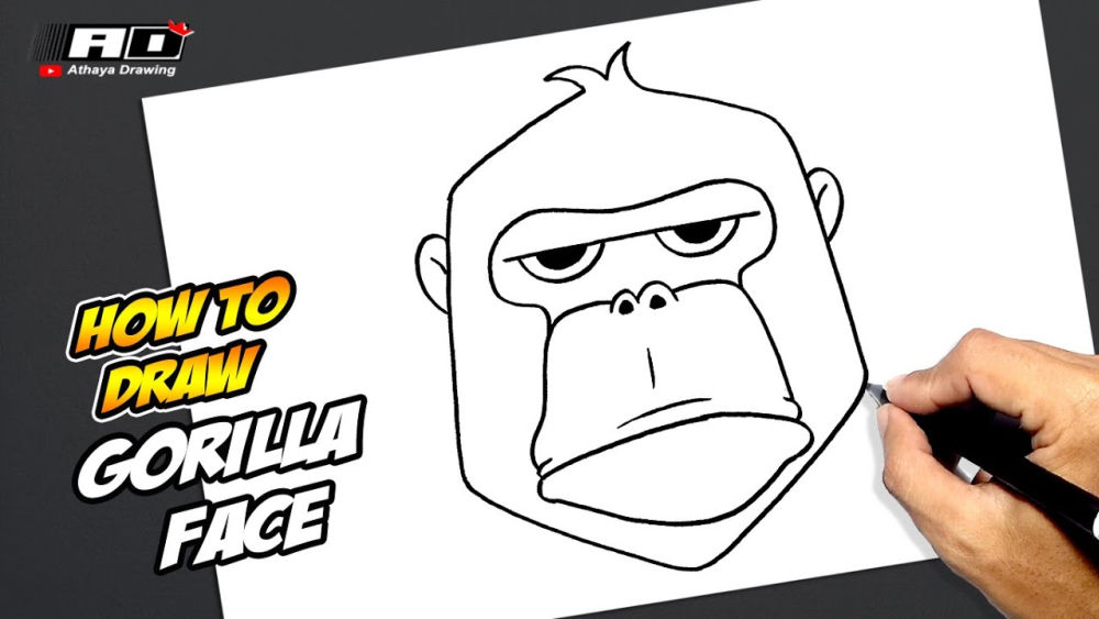 25 Easy Gorilla Drawing Ideas - How to Draw a Gorilla