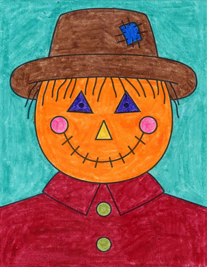 25 Easy Scarecrow Drawing Ideas - How to Draw a Scarecrow