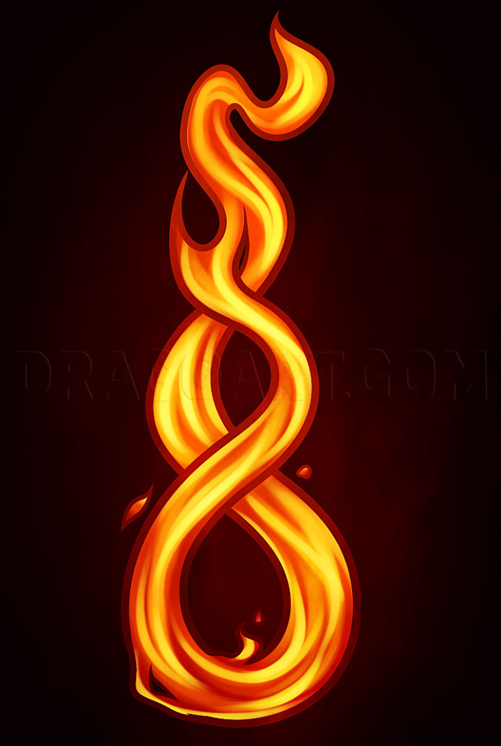 25 Easy Flames Drawing Ideas - How to Draw Flames