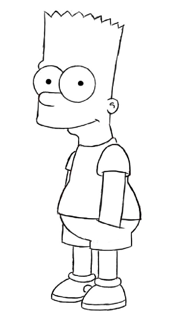 25 Easy Bart Simpson Drawing Ideas - How to Draw