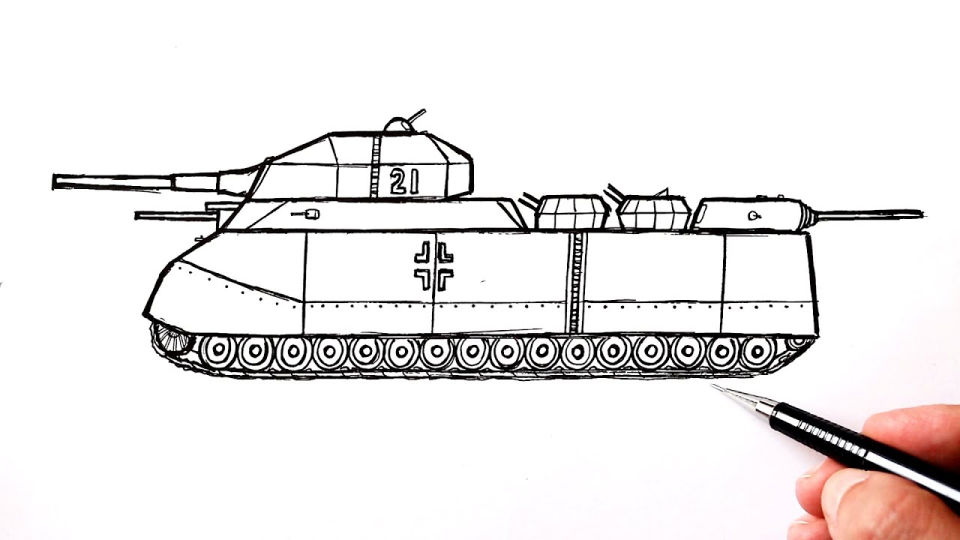 25 Easy Tank Drawing Ideas - How to Draw a Tank