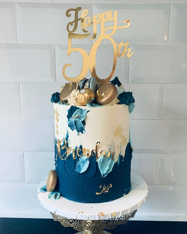 25 Beautiful 50th Birthday Cake Ideas for Men & Women