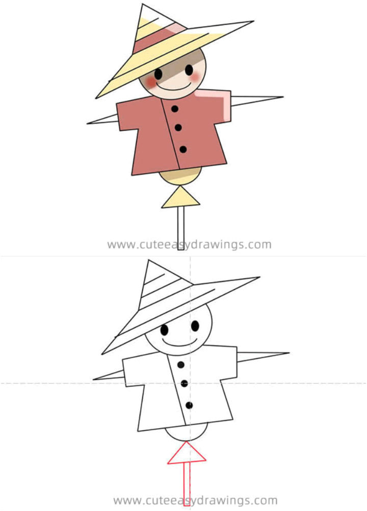 25 Easy Scarecrow Drawing Ideas - How to Draw a Scarecrow