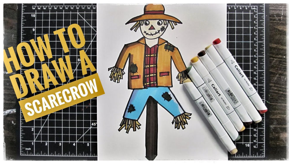 25 Easy Scarecrow Drawing Ideas - How to Draw a Scarecrow