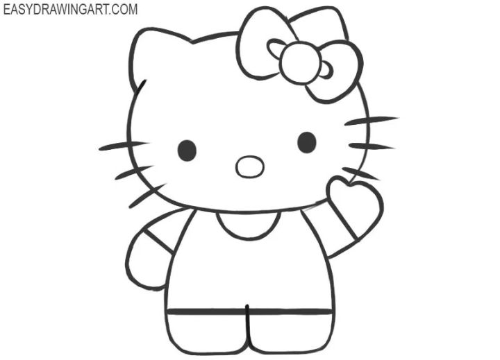 25 Easy Hello Kitty Drawing Ideas - Draw Hello Kitty