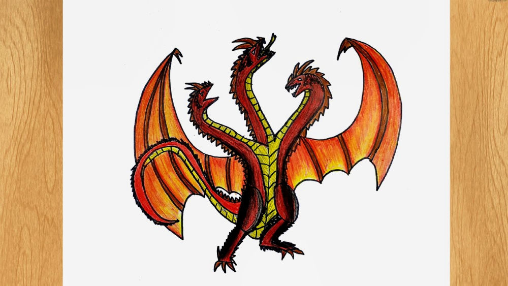 25 Easy Dragon Head Drawing Ideas - How to Draw