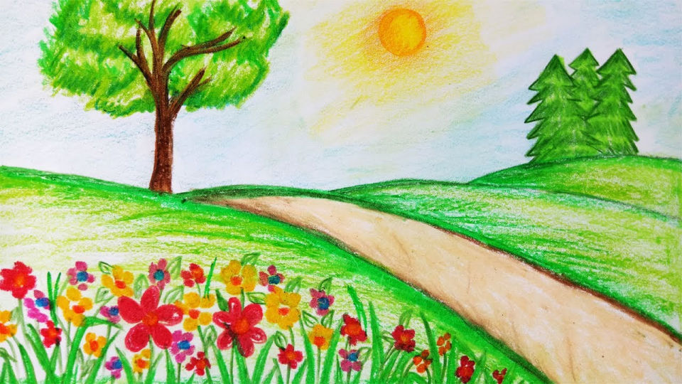 20 Easy Garden Drawing Ideas How To Draw A Garden