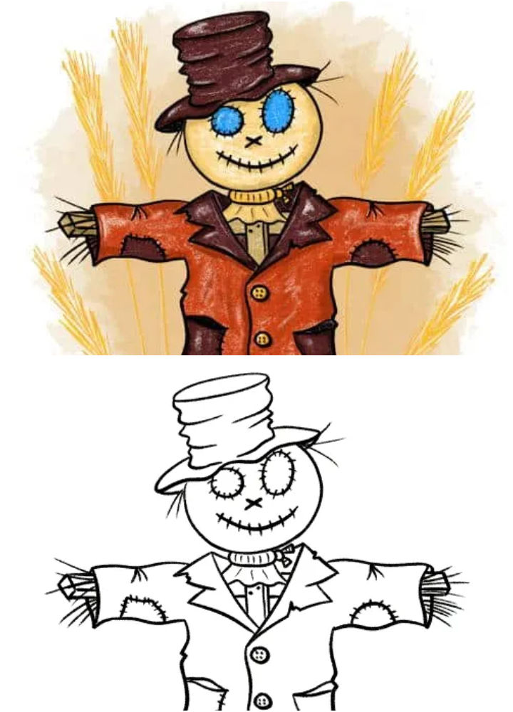 25 Easy Scarecrow Drawing Ideas - How to Draw a Scarecrow