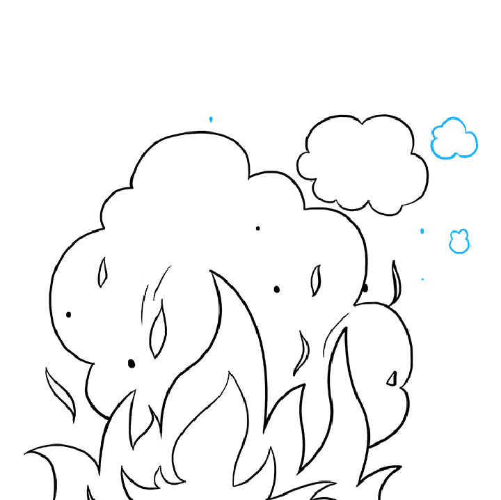 25 Easy Flames Drawing Ideas - How to Draw Flames