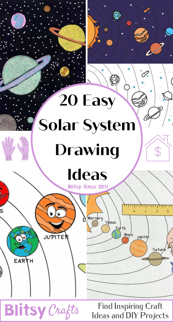 20 Easy Solar System Drawing Ideas - How to Draw