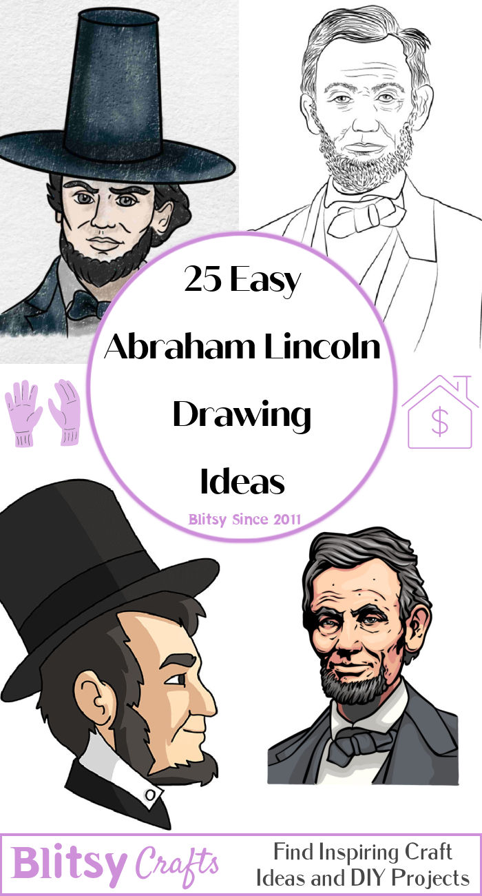 25 Easy Abraham Lincoln Drawing Ideas - How to Draw