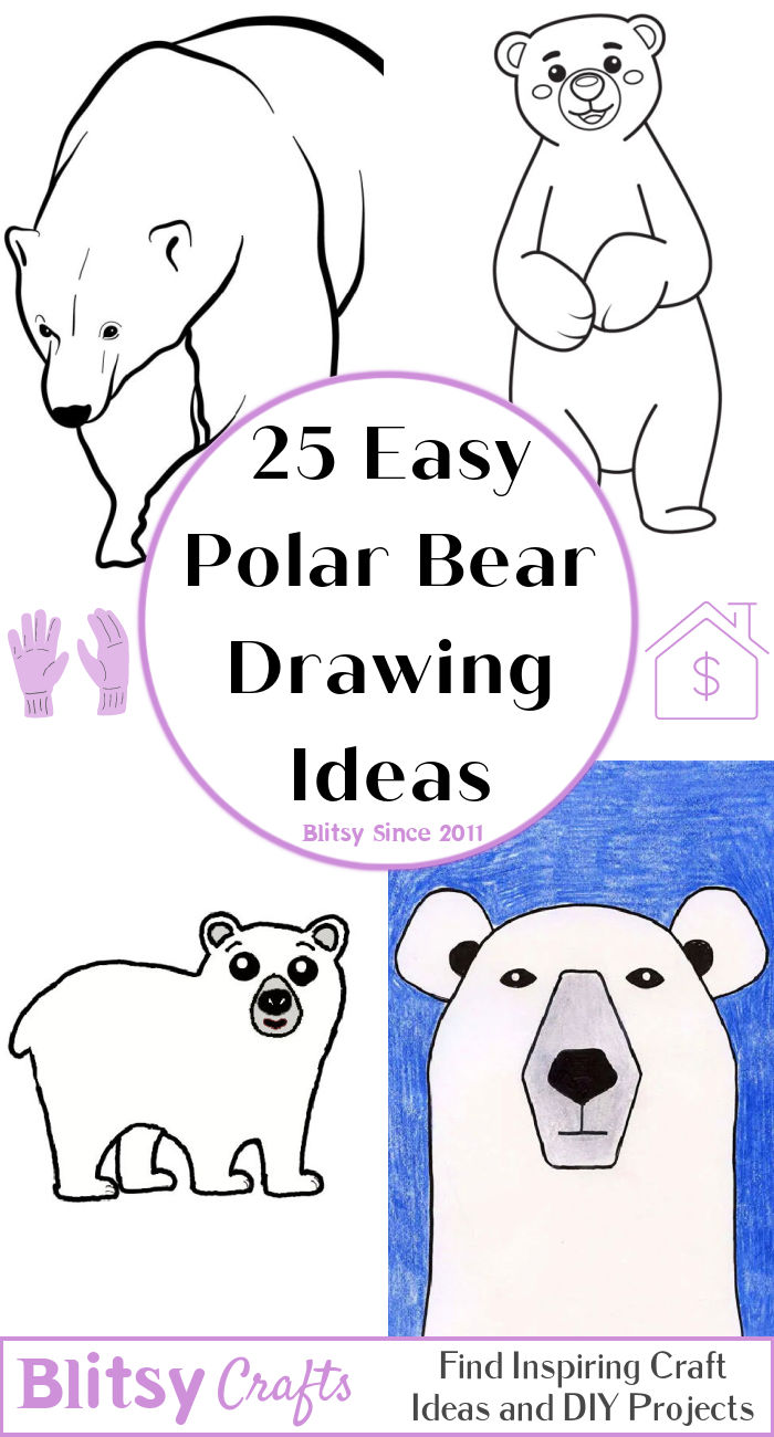 25 Easy Polar Bear Drawing Ideas - How to Draw