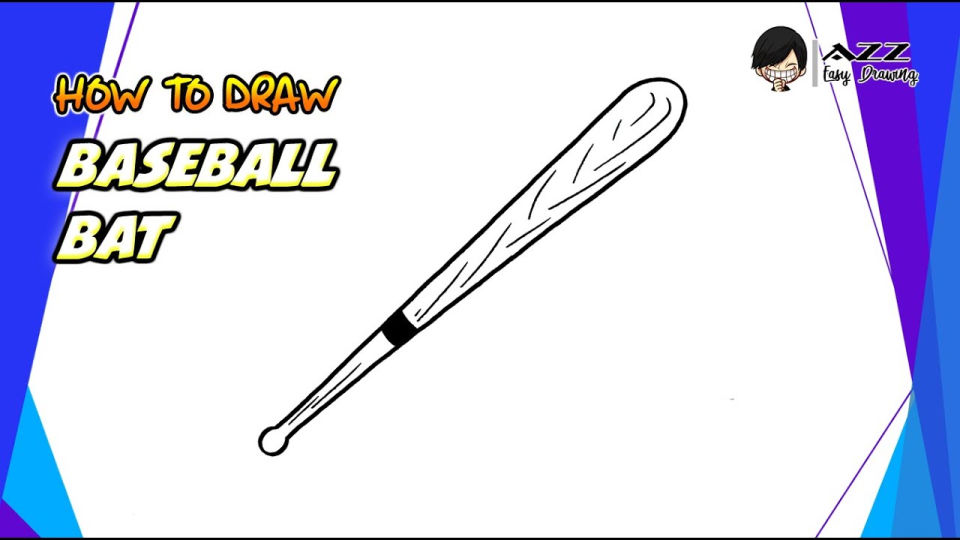 25 Easy Baseball Bat Drawing Ideas - How to Draw